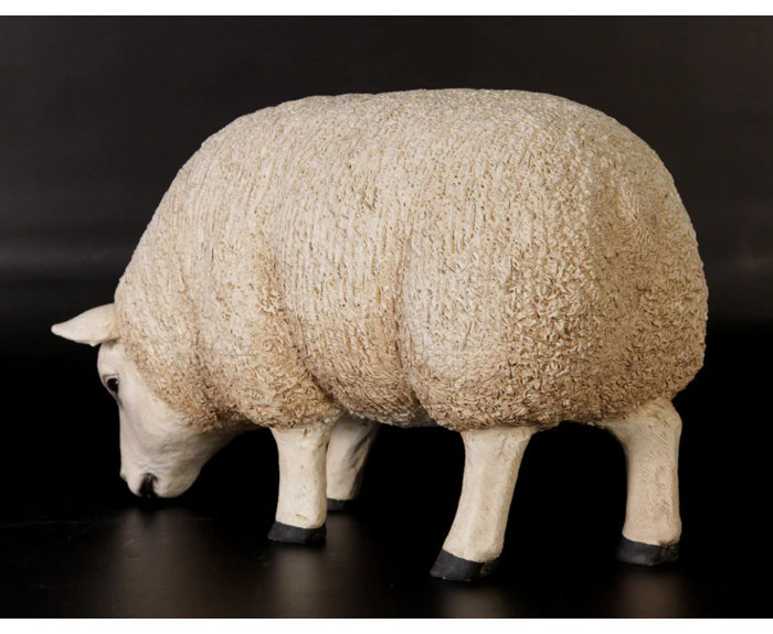 Rosalind Wheeler Brona Texelaar Baby Sheep Head Down Life Size Statue ...