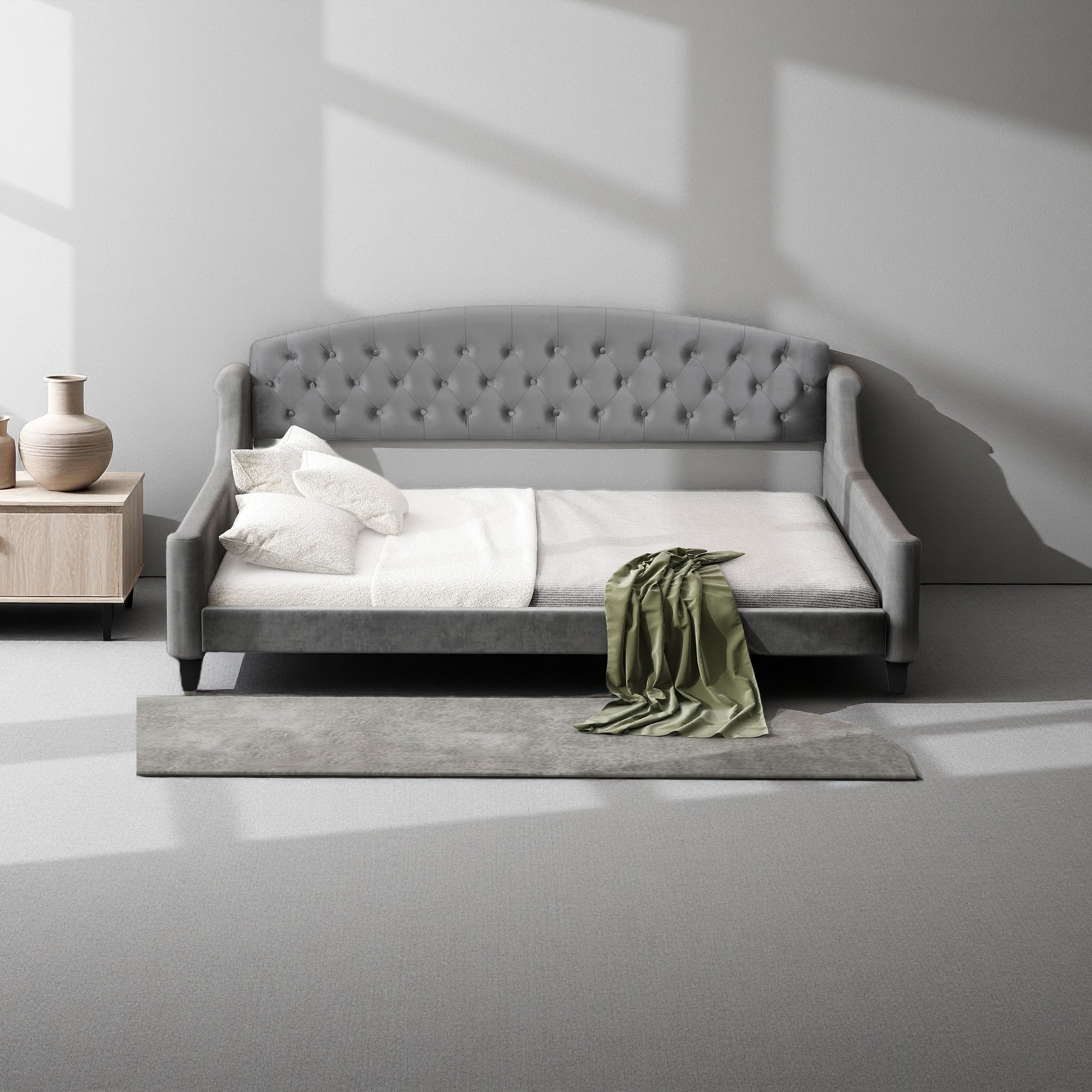 Lark Manor™ Modern Luxury Tufted Button Daybed, Full | Wayfair