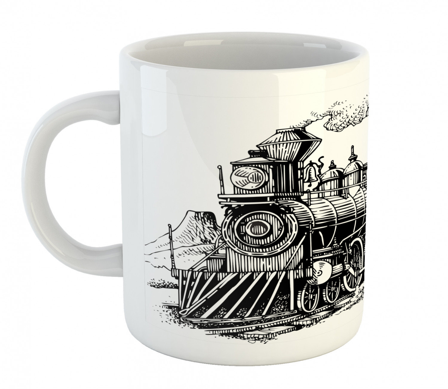 East Urban Home Steam Engine Coffee Mug | Wayfair