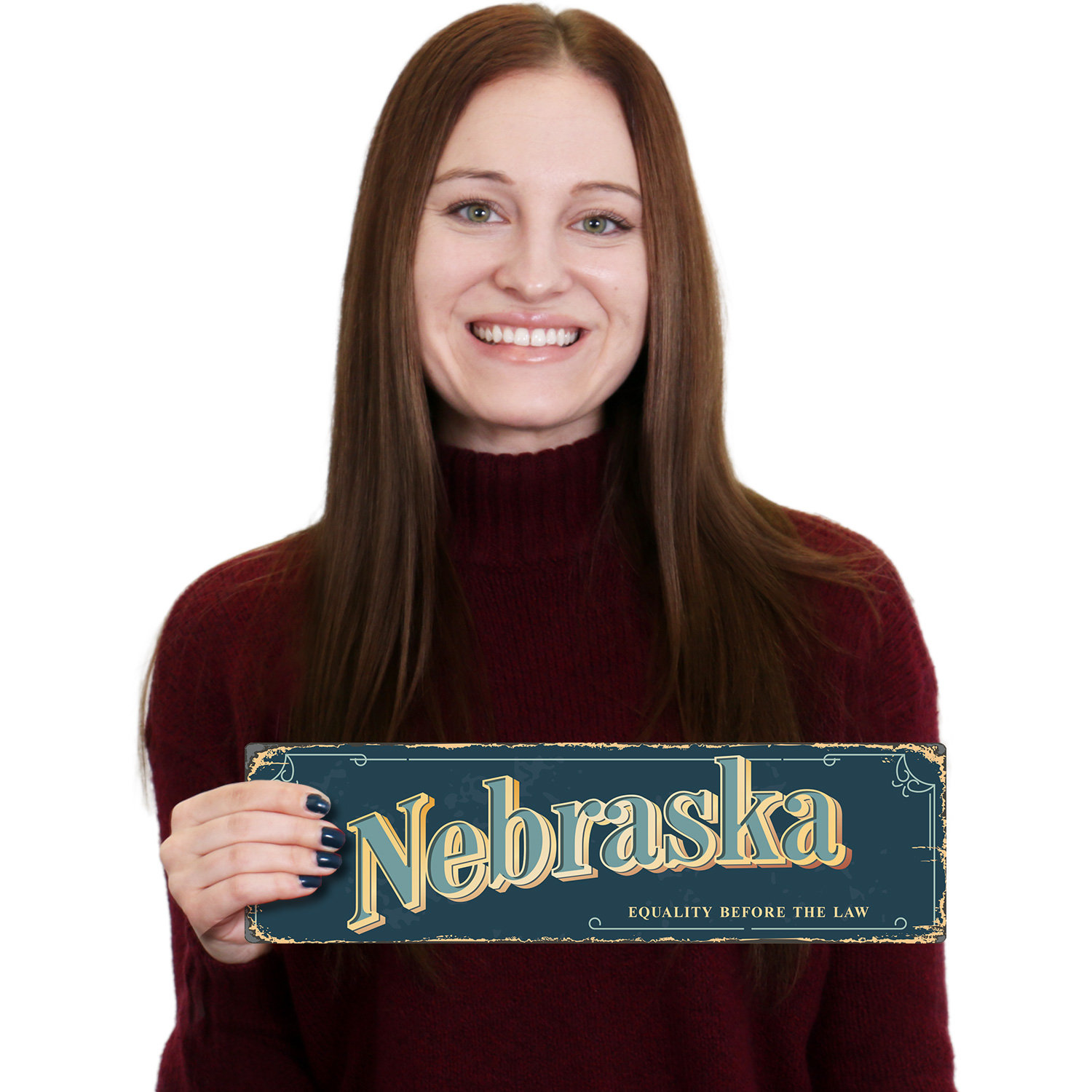 SmartSign Vintage Nebraska State Sign | Wayfair