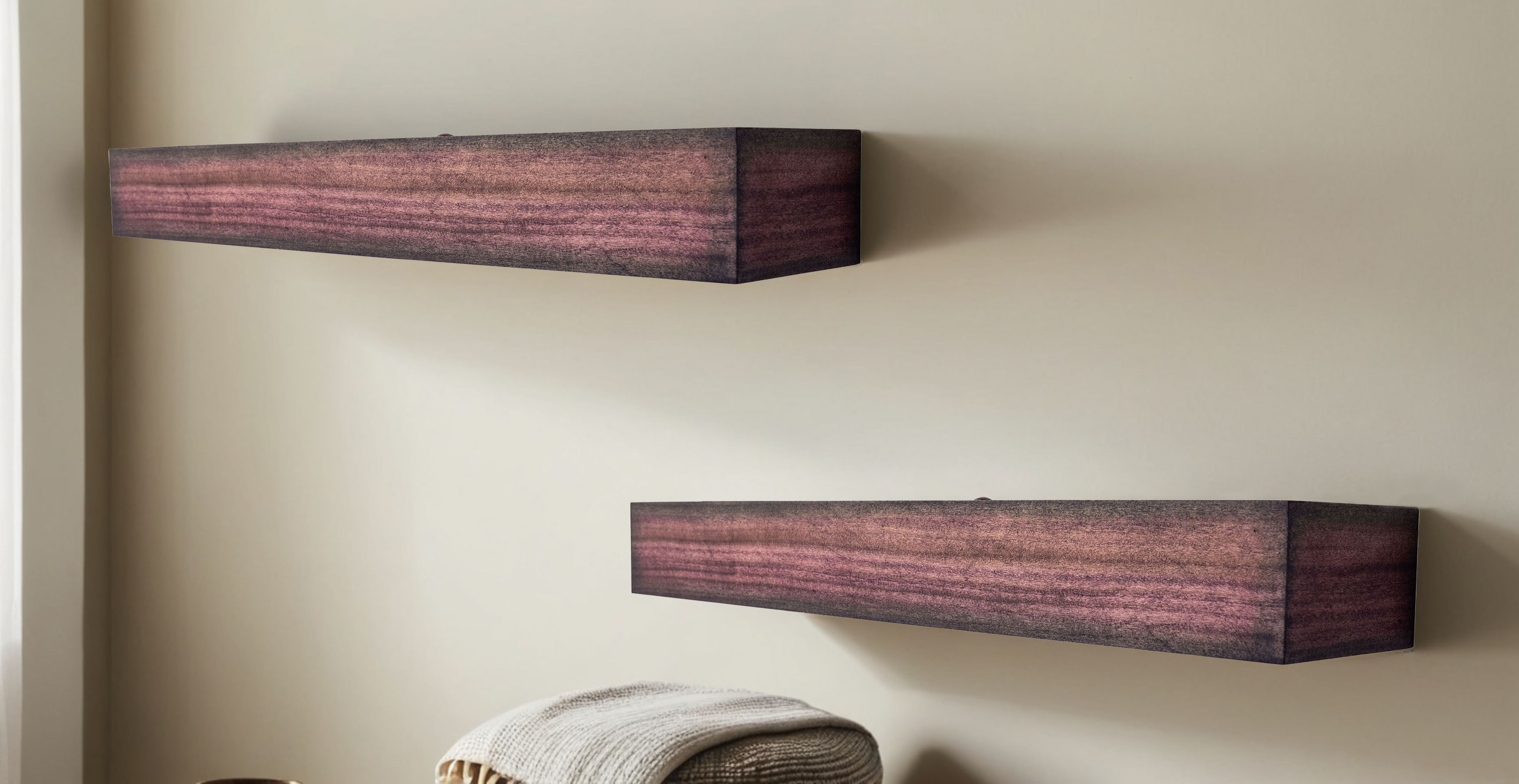 Loon Peak Poplar Floating Shelves - Wayfair Canada