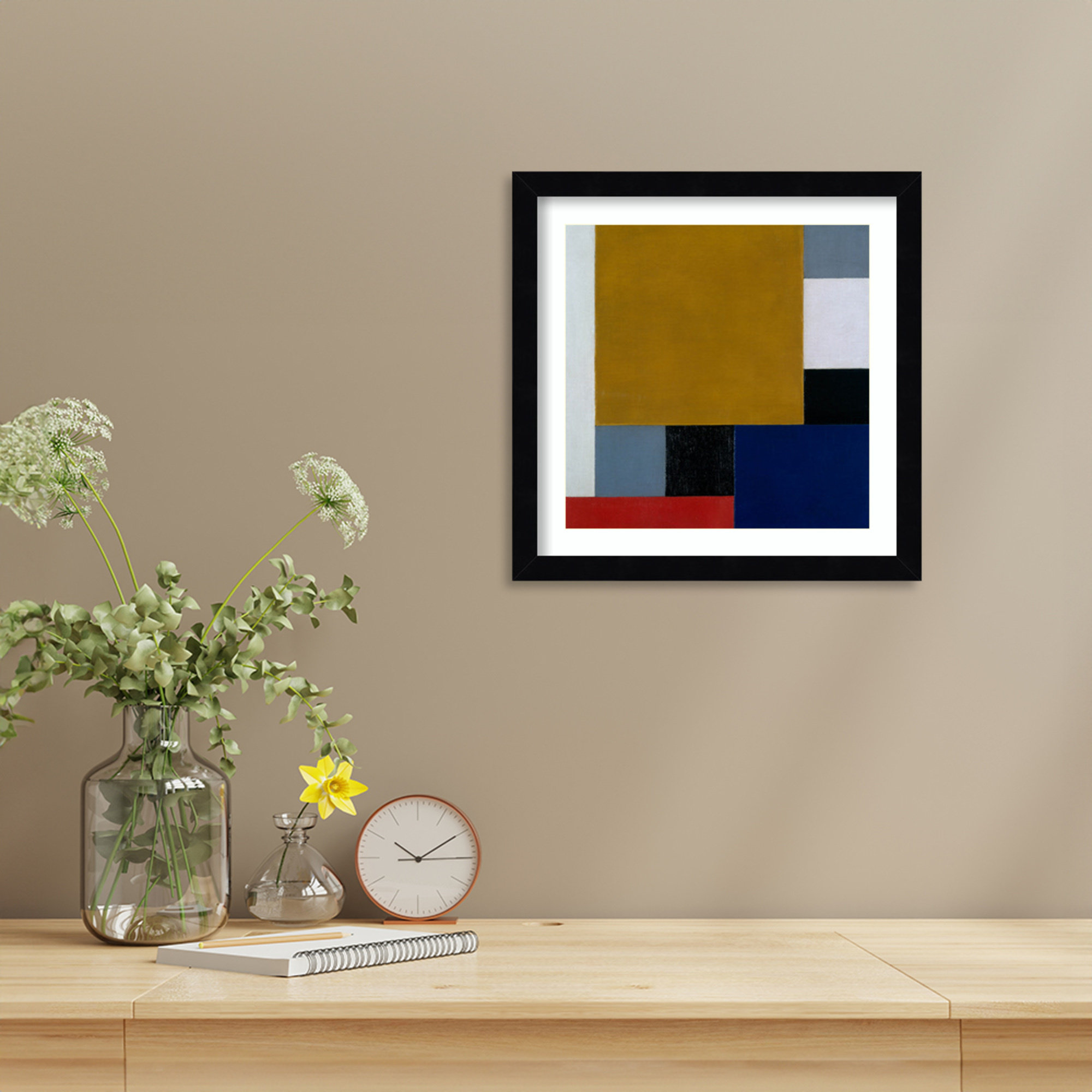 Ivy Bronx Composition 22 by Theo van Doesburg Wood Framed Wall Art ...