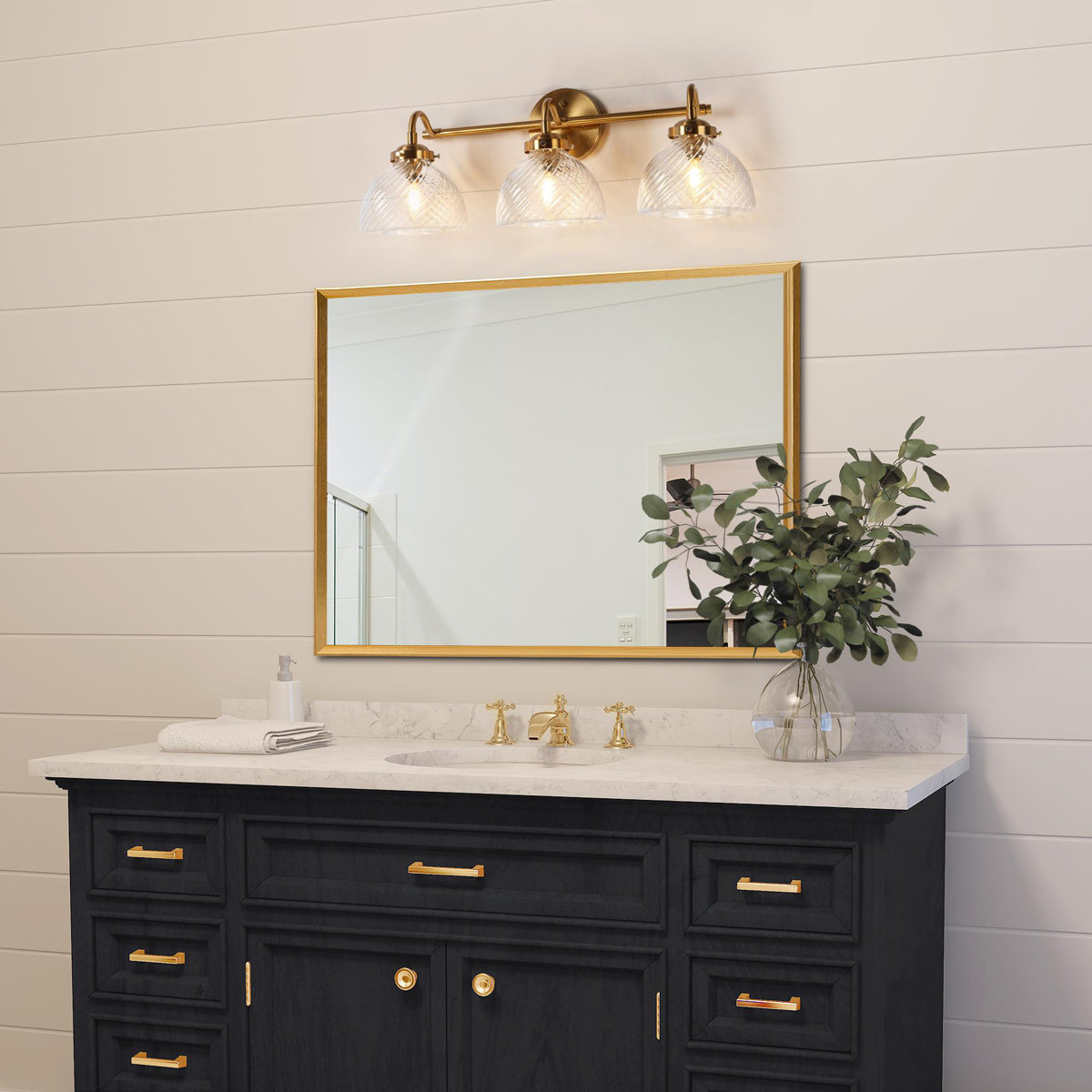 Mercer41 Shaelen 3 - Light Dimmable Vanity Light & Reviews | Wayfair