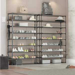 Rebrilliant 90 Pair Stackable Shoe Rack & Reviews | Wayfair