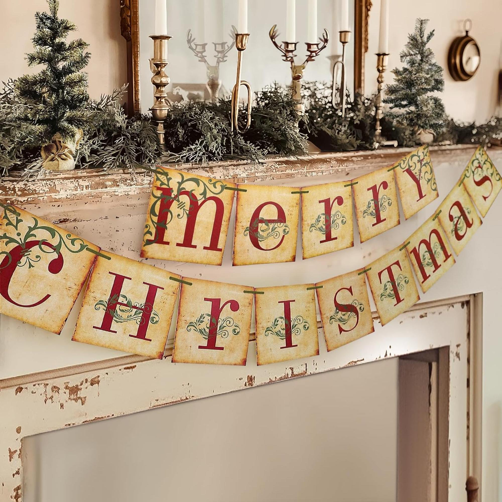 The Holiday Aisle® Christmas Decorations - Vintage Merry Christmas ...