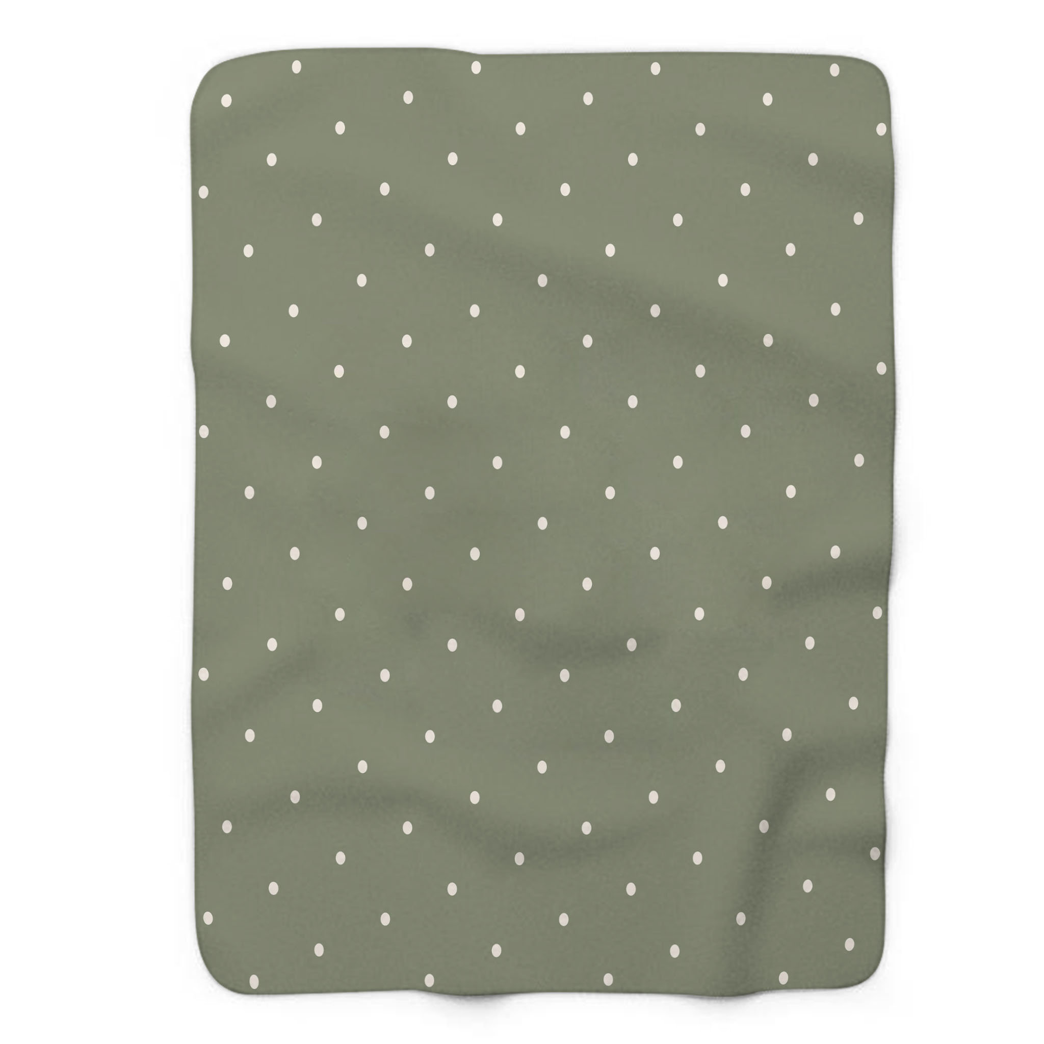 MentionedYou Olive Dots- 1 Piece Premium Sherpa Blanket 0213 | Wayfair