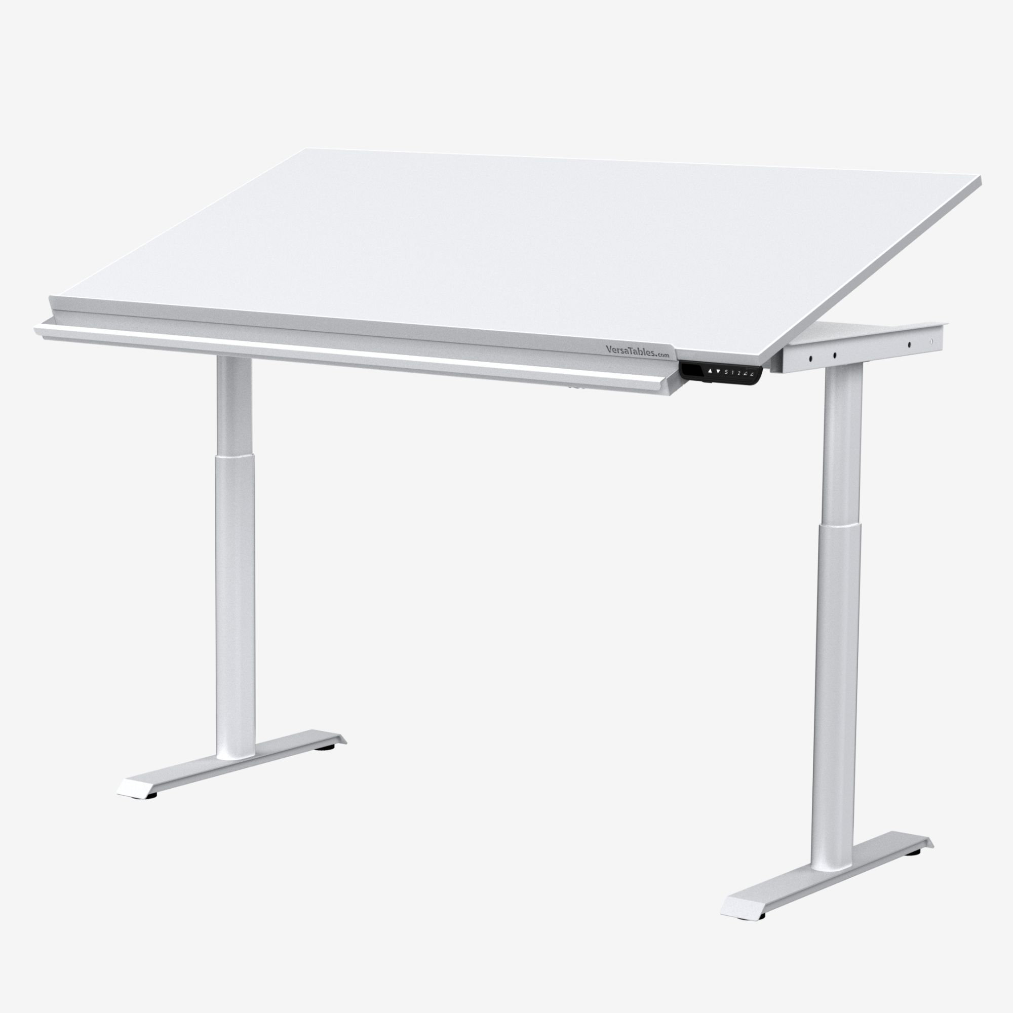 Inbox Zero 48" Smart Drafting Table With Electric Height & Tilt ...
