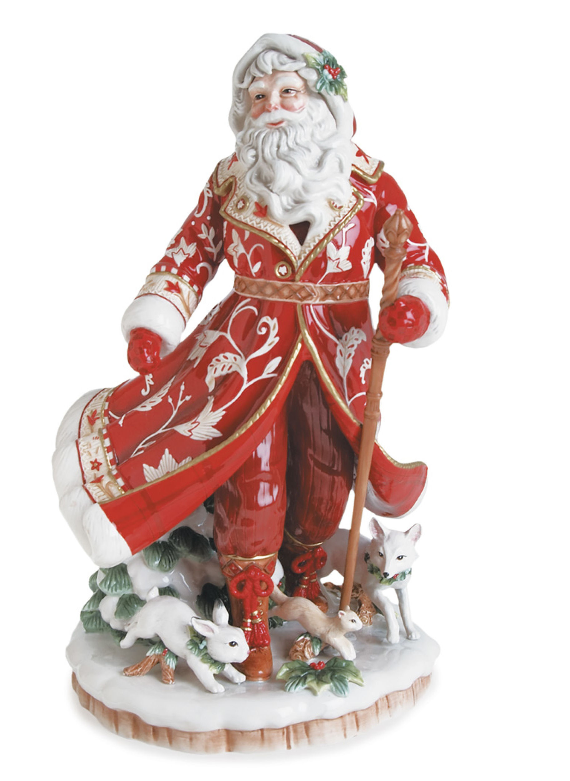Fitz and Floyd Town Country Santa Figurine - Wayfair Canada