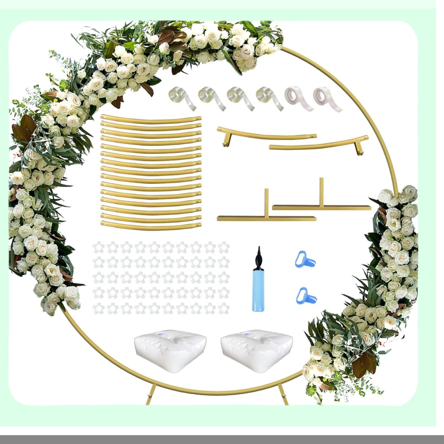 MODAIO Large Wedding Arch with Balloon Accessories for Events | Wayfair