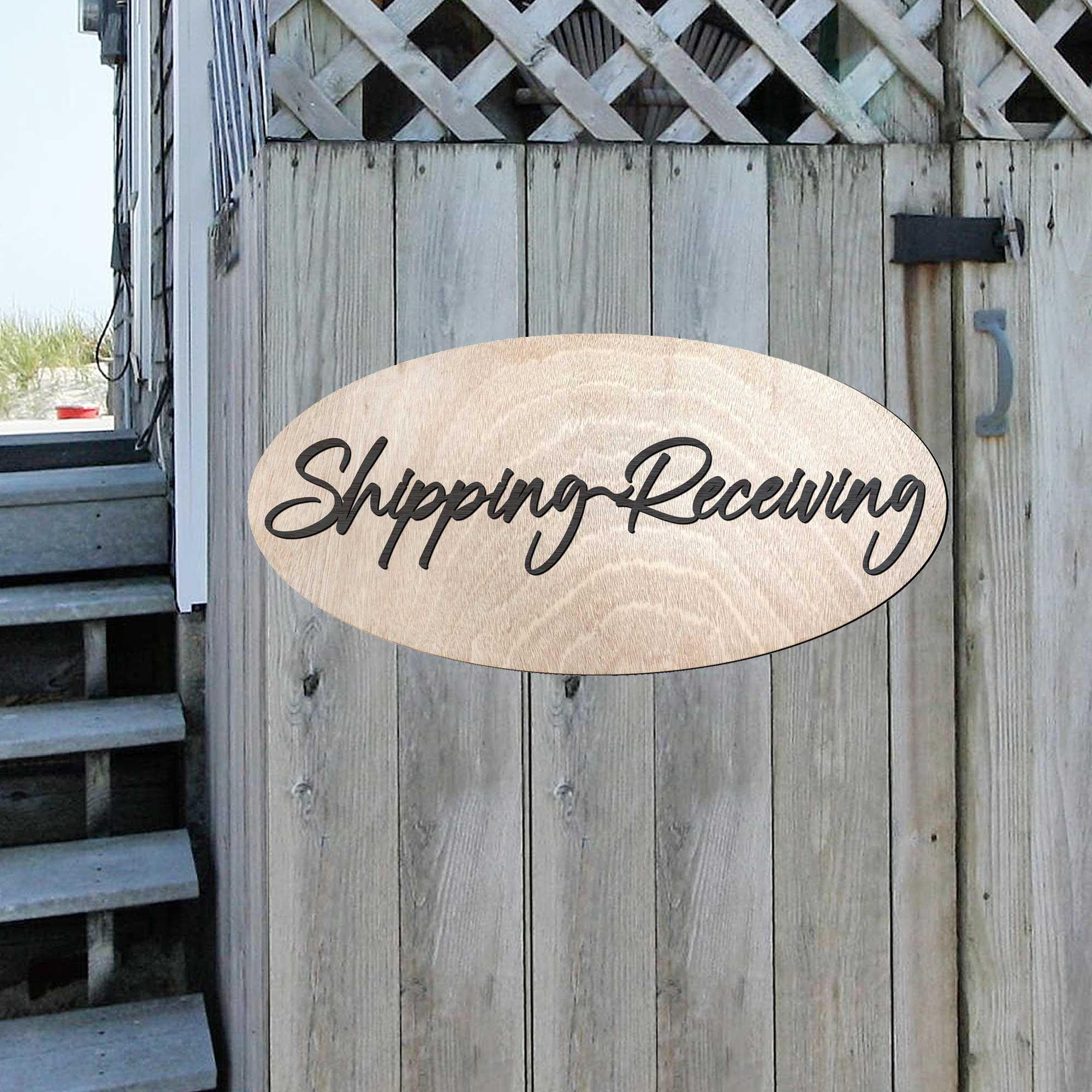 Designocracy Shipping & Receiving Sign, Business Sign, Made In The USA ...