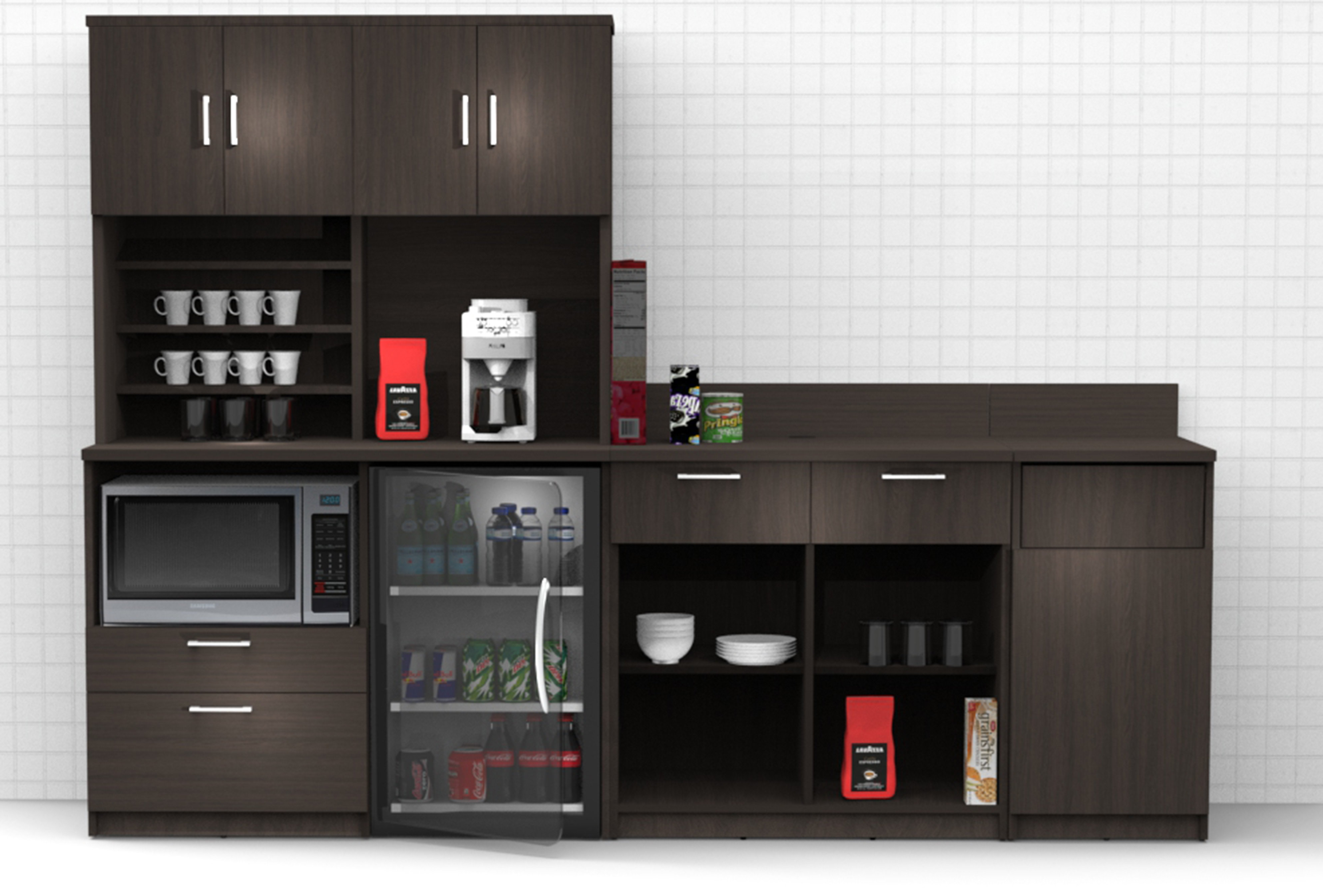Breaktime Buffet Sideboard Kitchen Break Room Lunch Coffee Kitchenette ...
