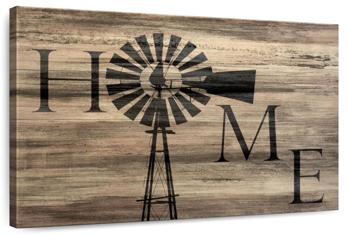 Trinx Windmill Home Wall Sign | Wayfair