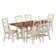 Kingstown Home Spadina 78-Inch Oak Top Dining Table With Interlocking ...