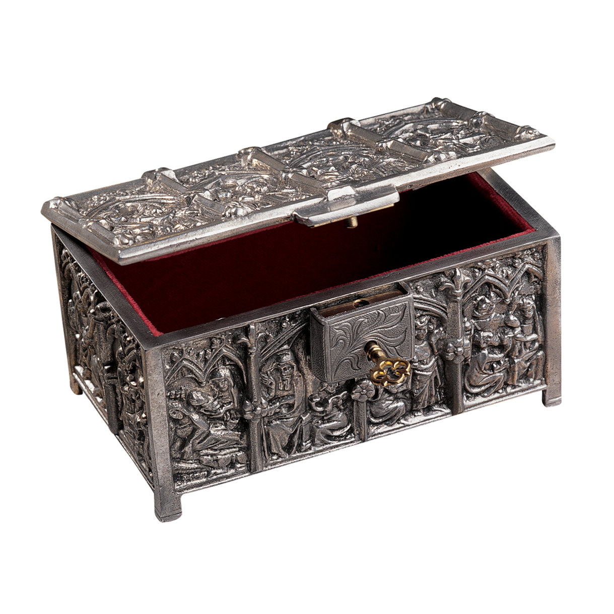 Design Toscano Metal Jewelry Box + Locking & Reviews | Wayfair