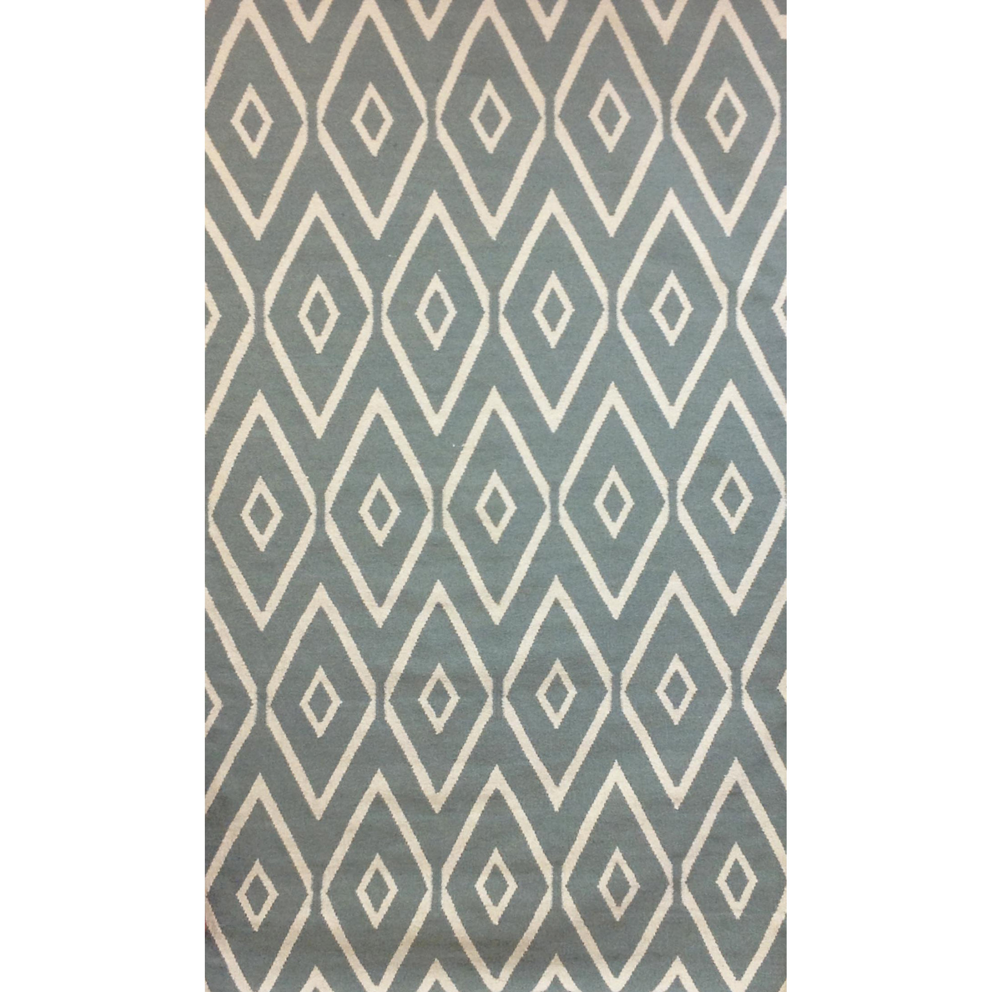 Wildon Home® Flatweave Durability Wool Rug – Diamond Pattern ...