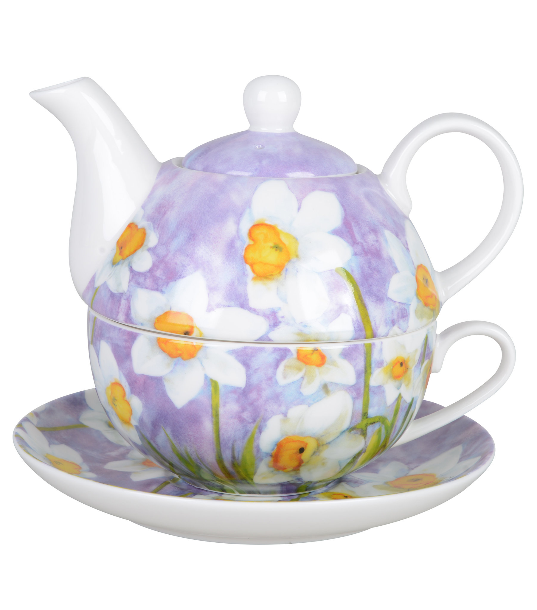 Grace's Tea Ware Daffodil Porcelain Tea for One Set | Wayfair