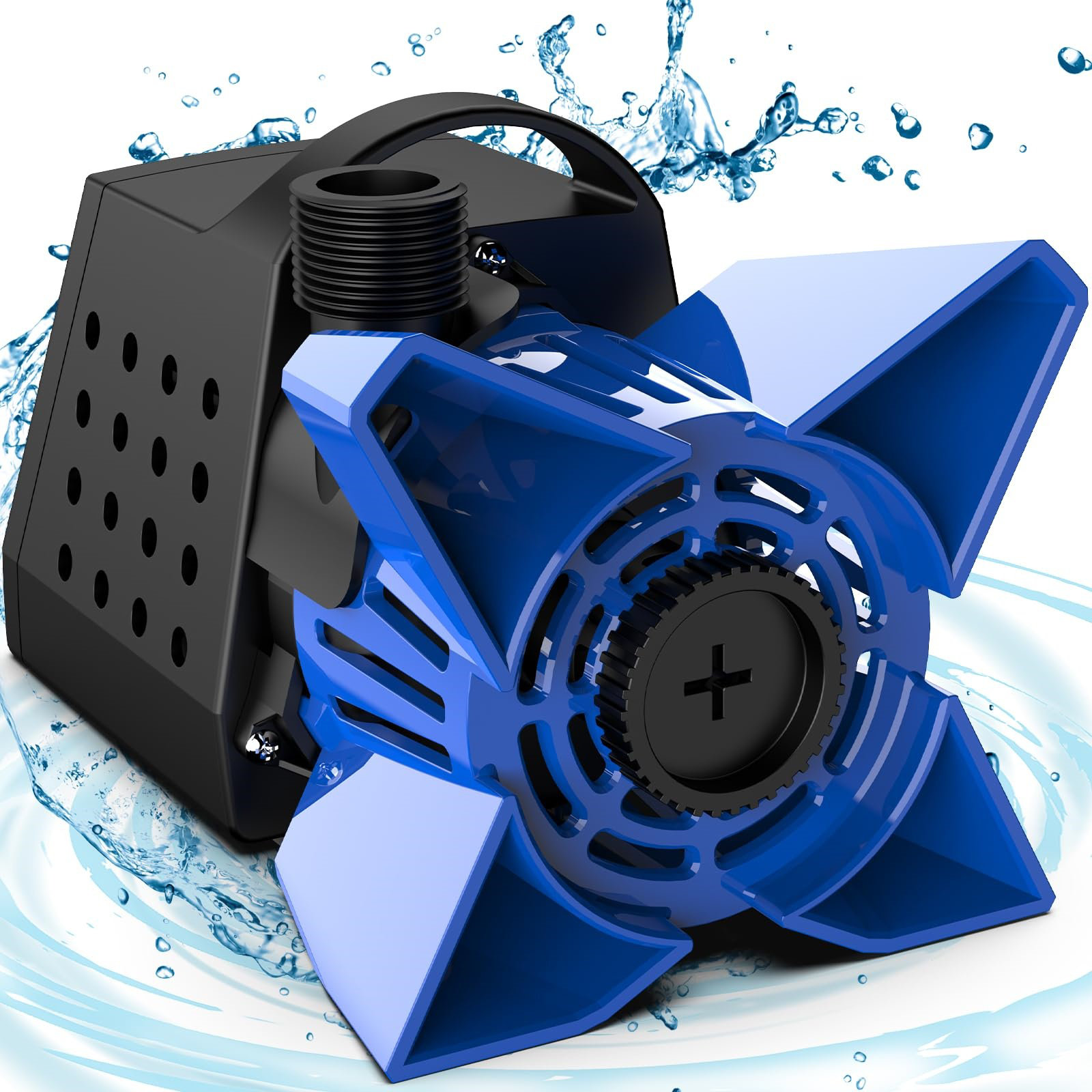 Arlmont & Co. 3200GPH 200W Submersible Pond Pump with 33FT Cord Barrier ...