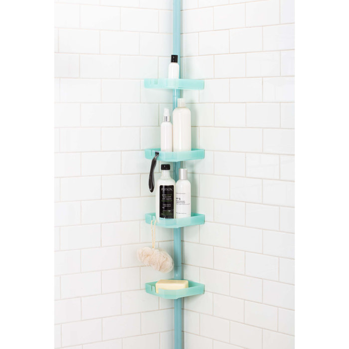 Rebrilliant Pyron Tension Pole Shower Caddy & Reviews | Wayfair