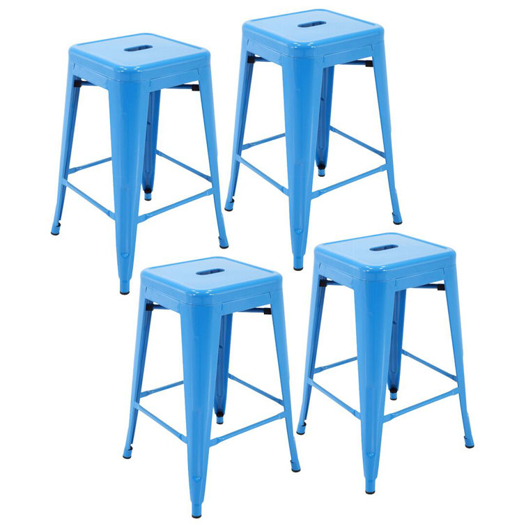 Williston Forge Wray Stackable Patio Bar Stool & Reviews | Wayfair