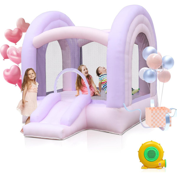 Outopee Inflatable Bounce House Kid Jump Bouncer Castle With Slide ...