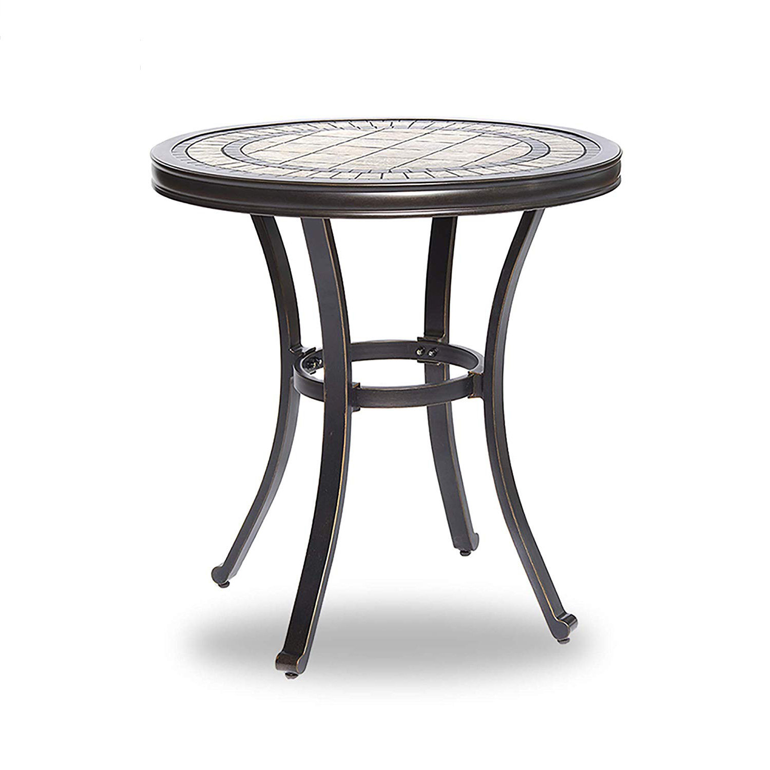 Fleur De Lis Living 28"X28.6" Round Bistro Patio Table Contemporary ...