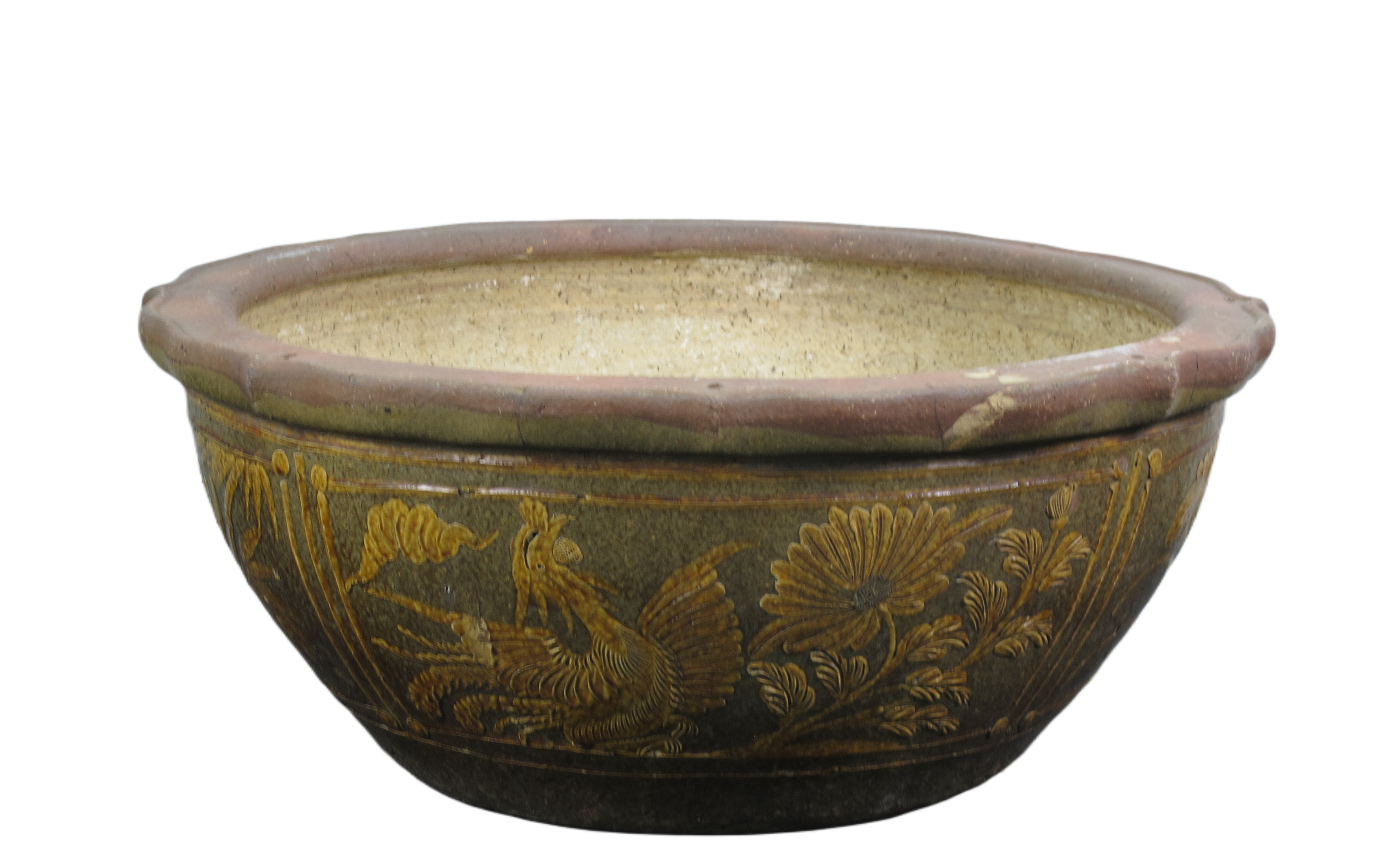 DYAG East Asian Classic Glazed Earthenware Pot Planter | Wayfair