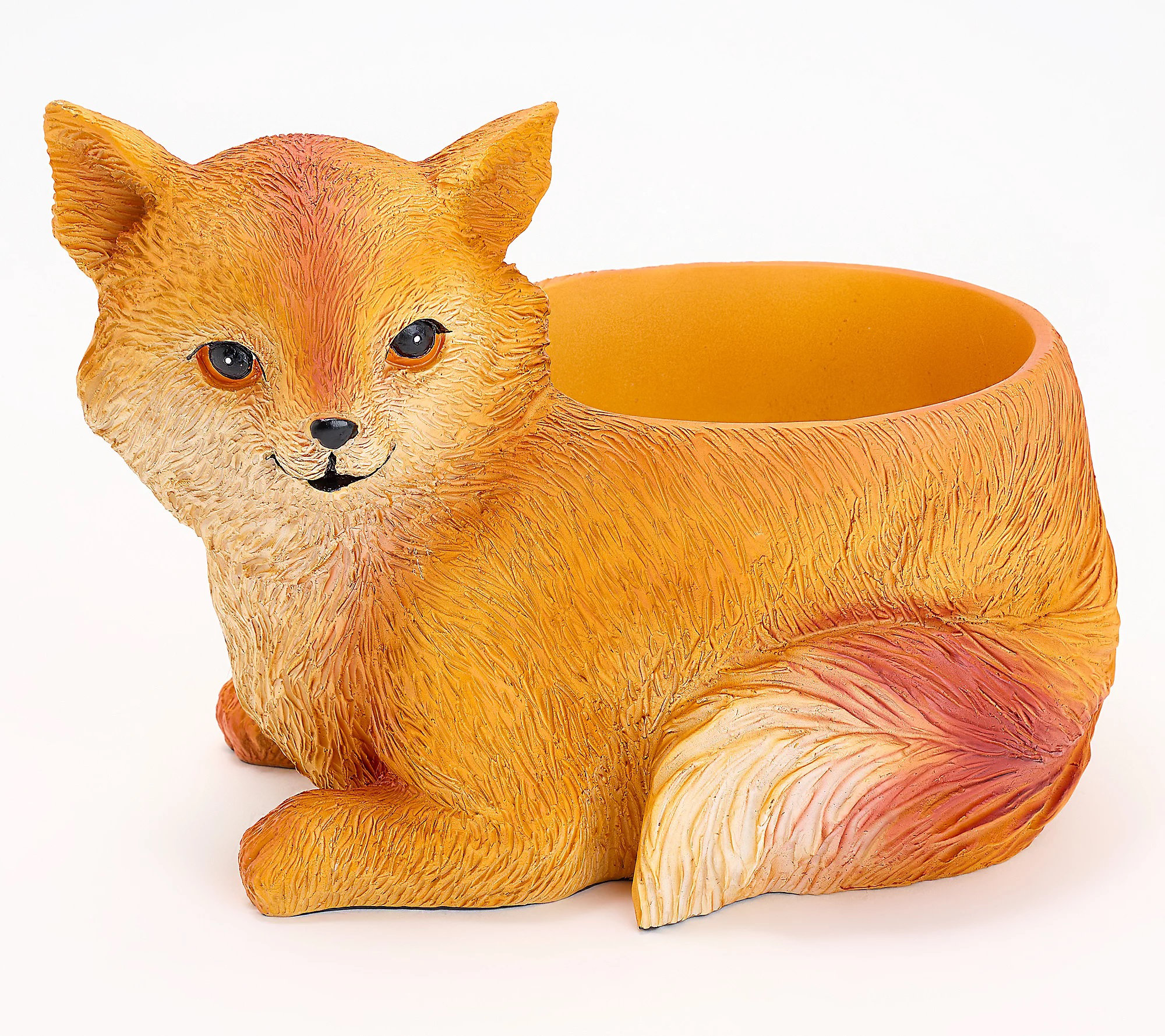 Trinx Hatti Portly Fox Resin Indoor/Outdoor Pot Planter | Wayfair