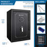 Petal Perfecto 4.39 Cubic Ft Fireproof Safe Vault With Electronic Lock ...
