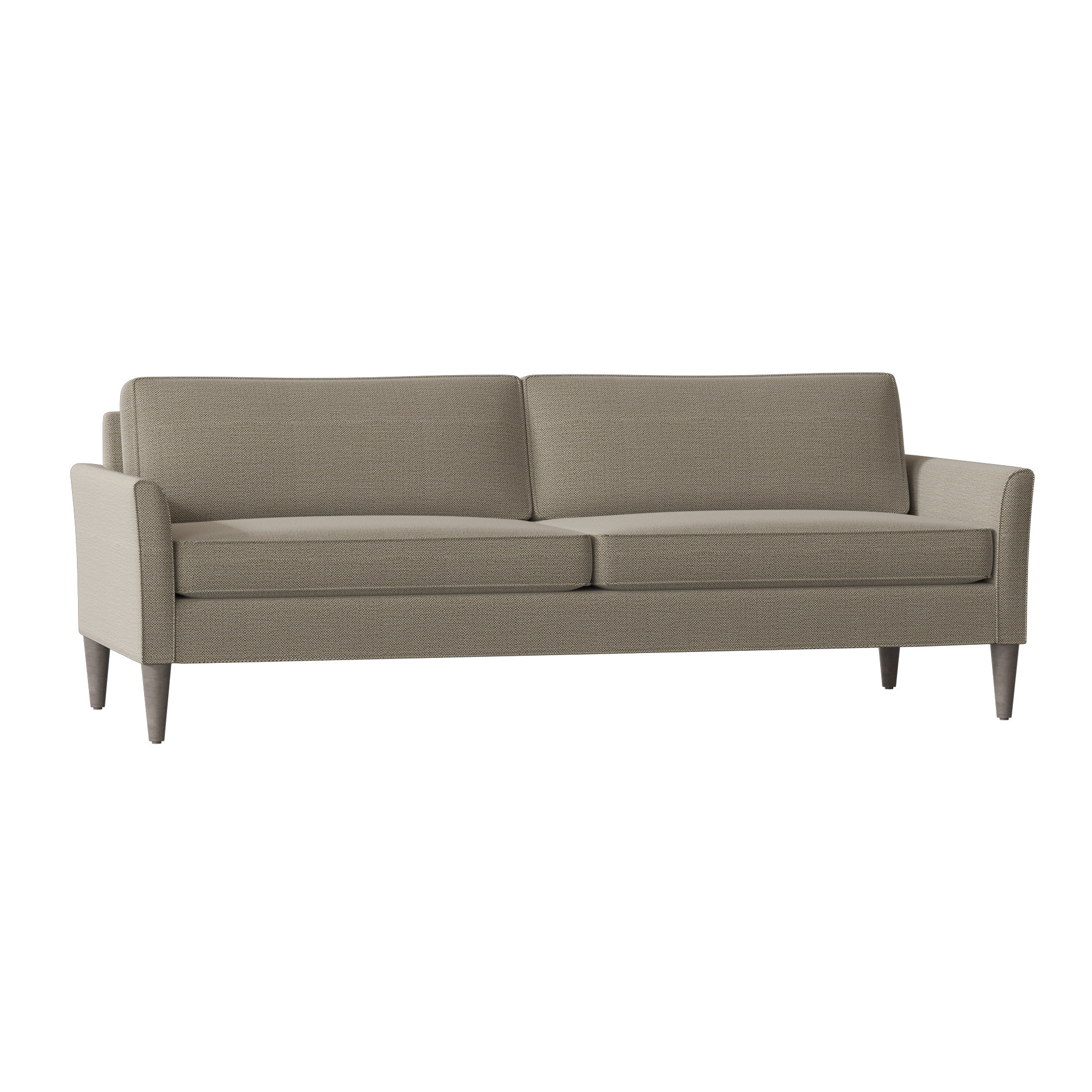 Ebern Designs Soroya 87.75" Flared Arm Sofa with Reversible Cushions ...