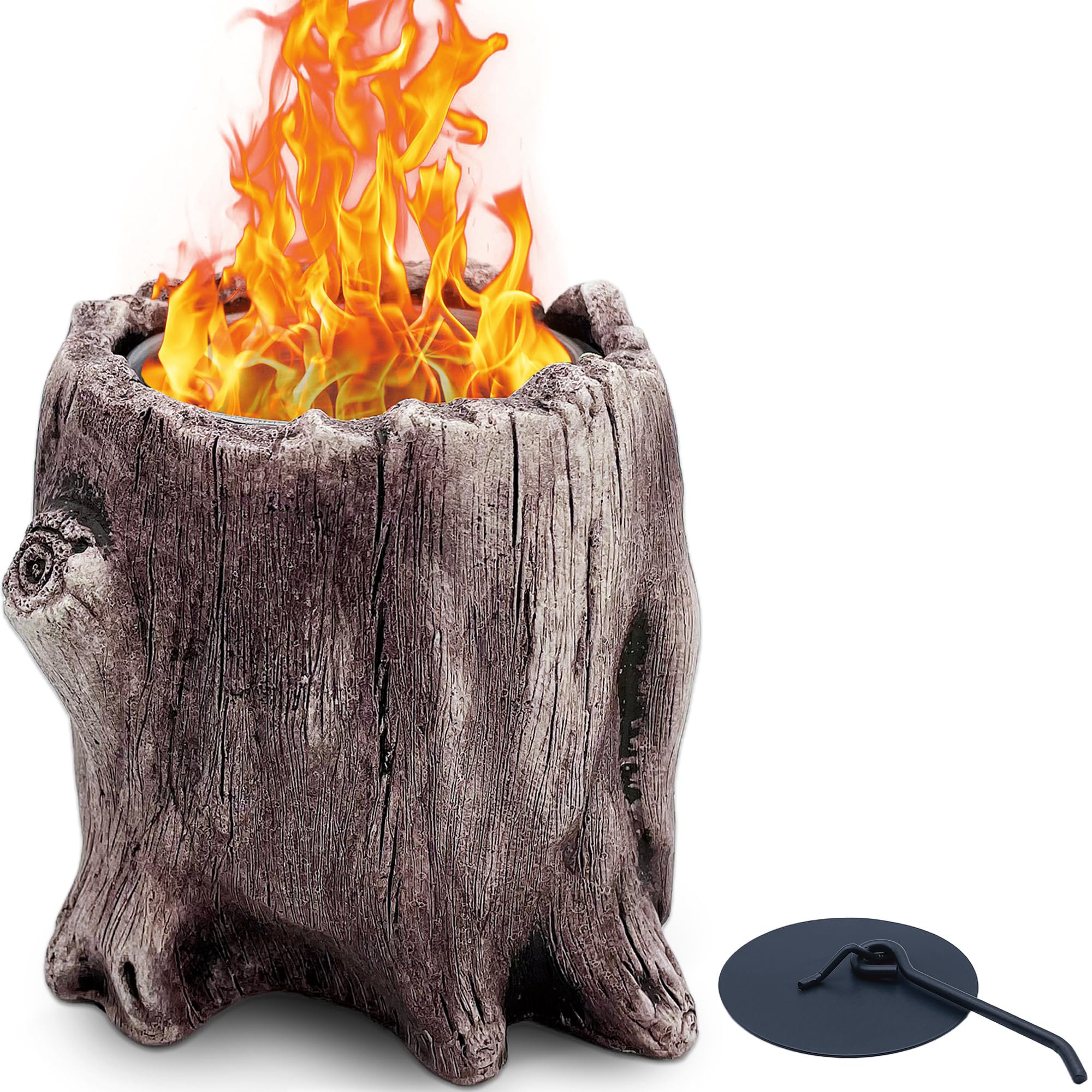 CMCUSTOM Concrete Tree Stump Tabletop Fire Pit Bowl - Wayfair Canada