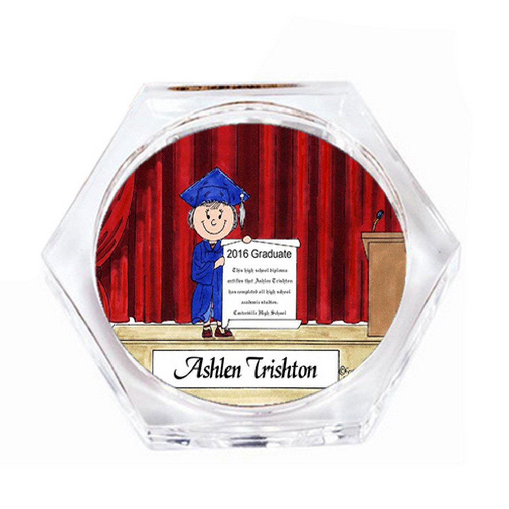 Printed Perfection Personalized Graduation - Female Drink Coaster Gift ...