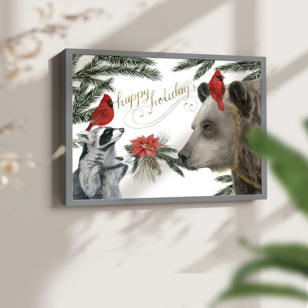 The Holiday Aisle® Timberland Christmas Collection A -Framed Print ...