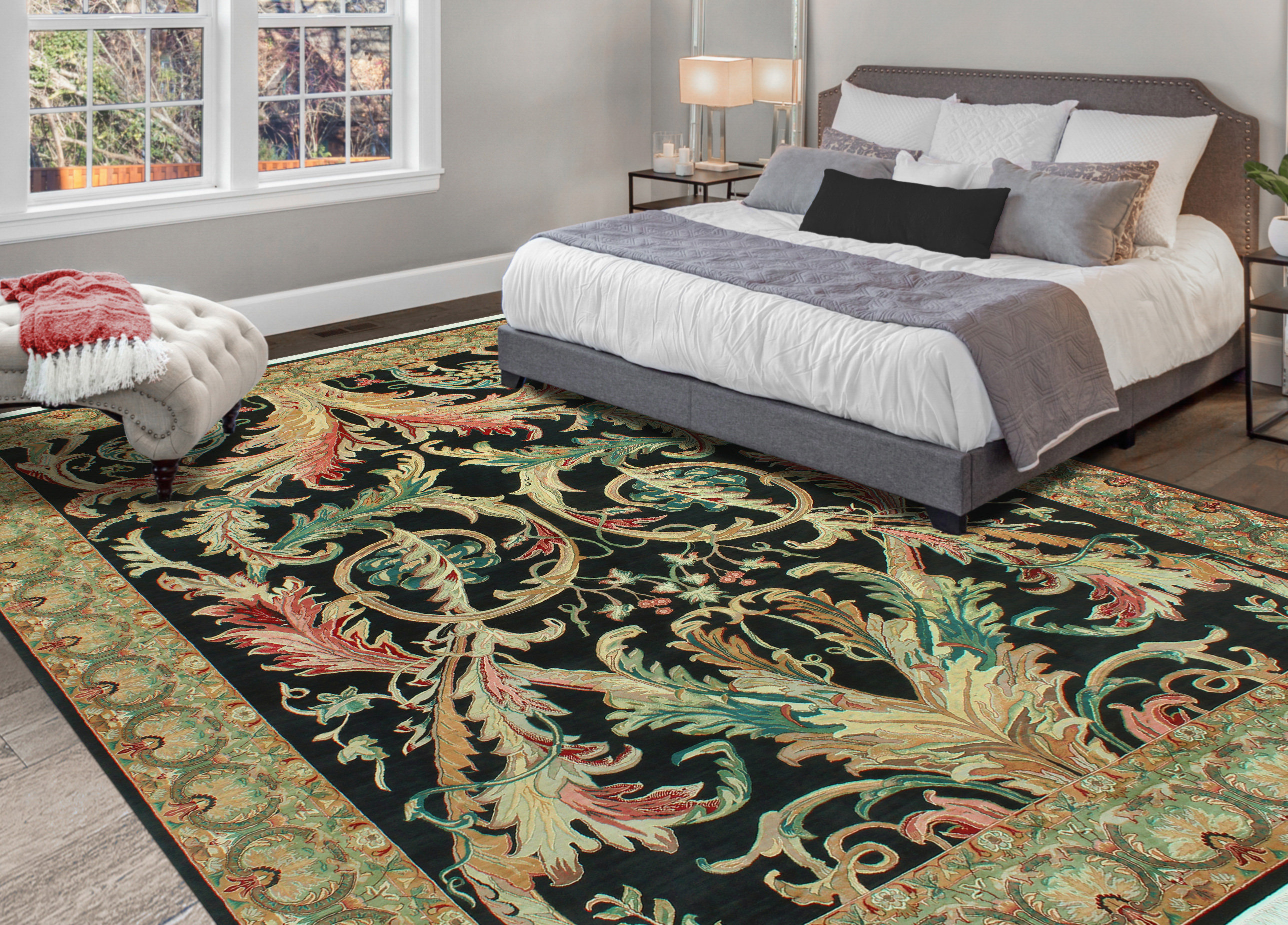 Noori Rug Pak-Persian Dinora Black Rug | Wayfair