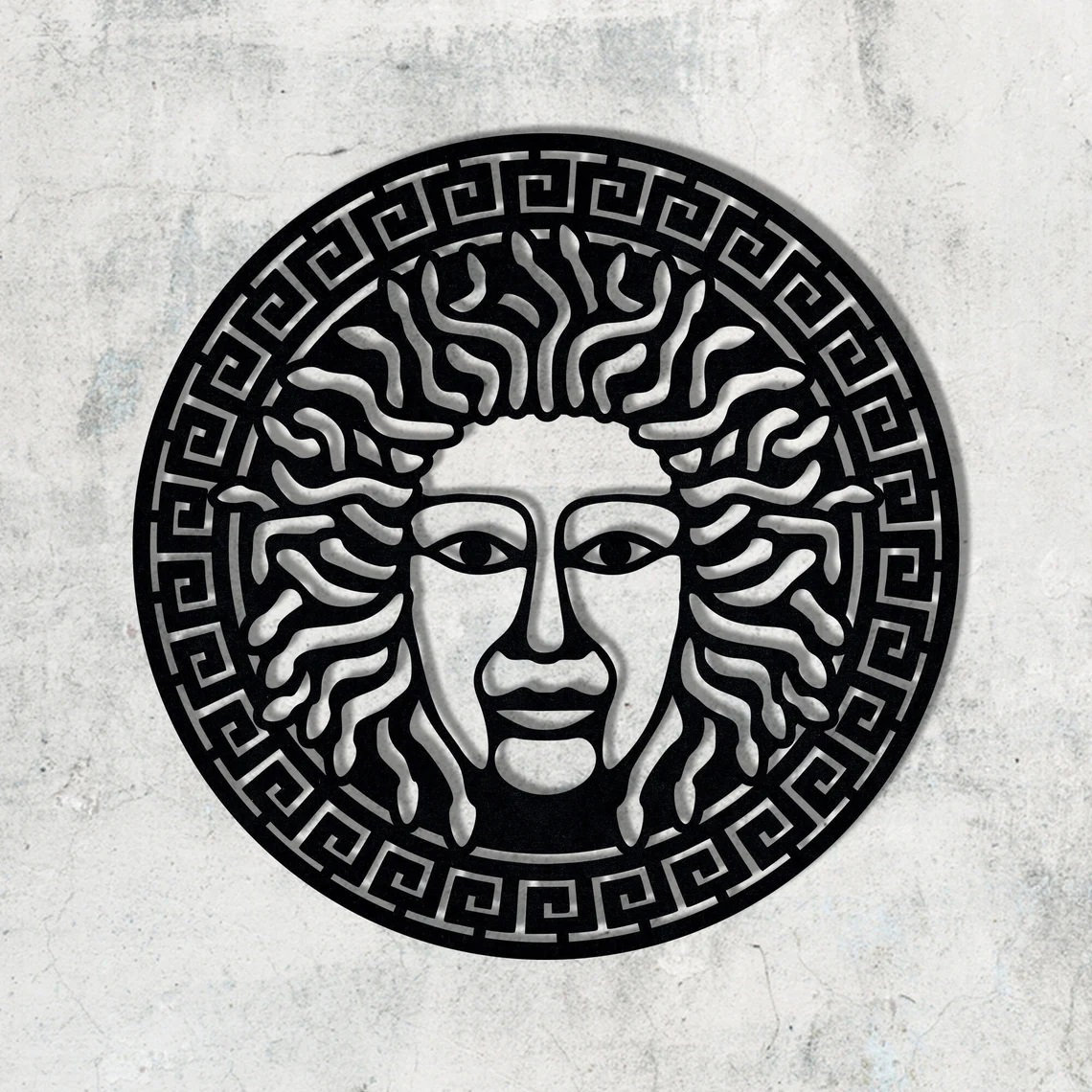 Bungalow Rose Medusa Metal Wall Art, Medusa Sculpture, Medusa Head ...