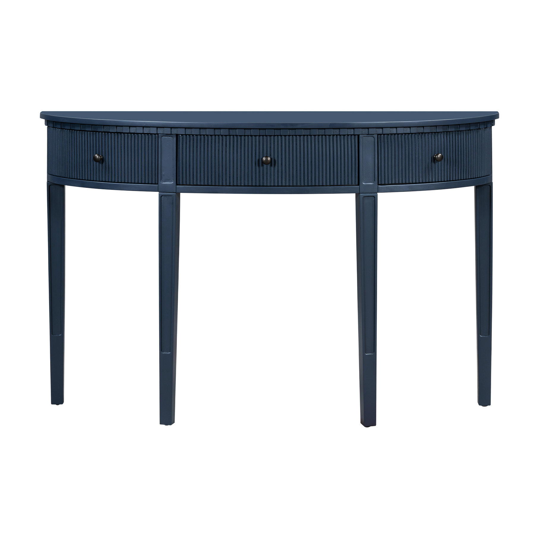 Latitude Run® Stylish Pine Veneer Console Table With Vertical Stripe ...