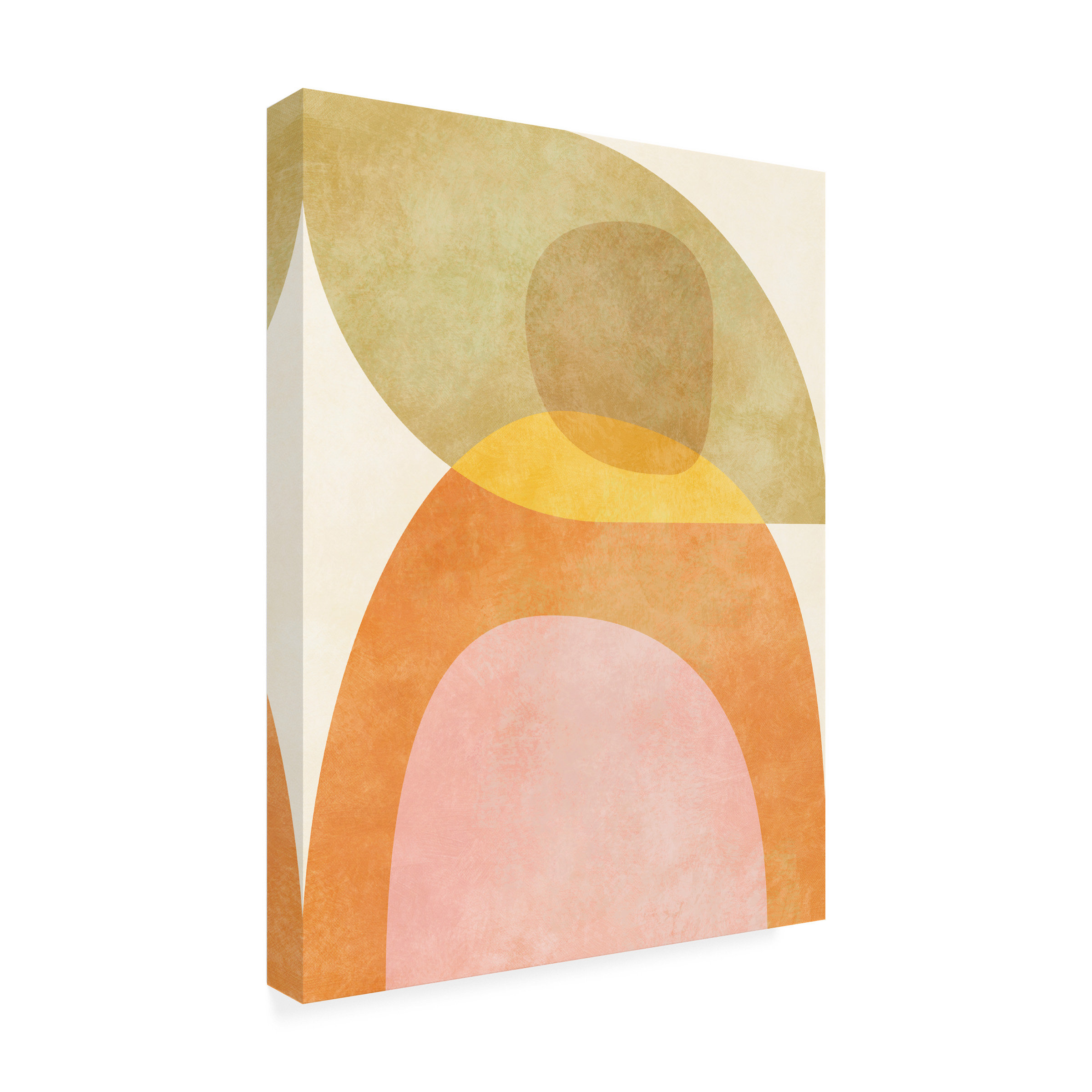 Trademark Fine Art Modern & Contemporary Aqua Shapes 3 On Canvas Print ...