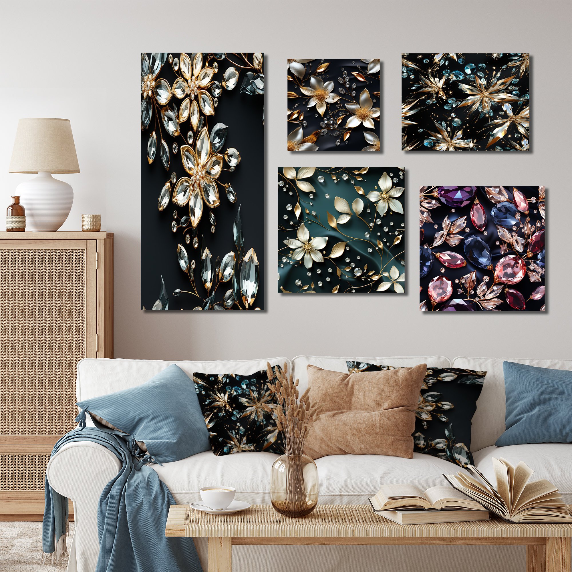 chandelier wallpaper patterns