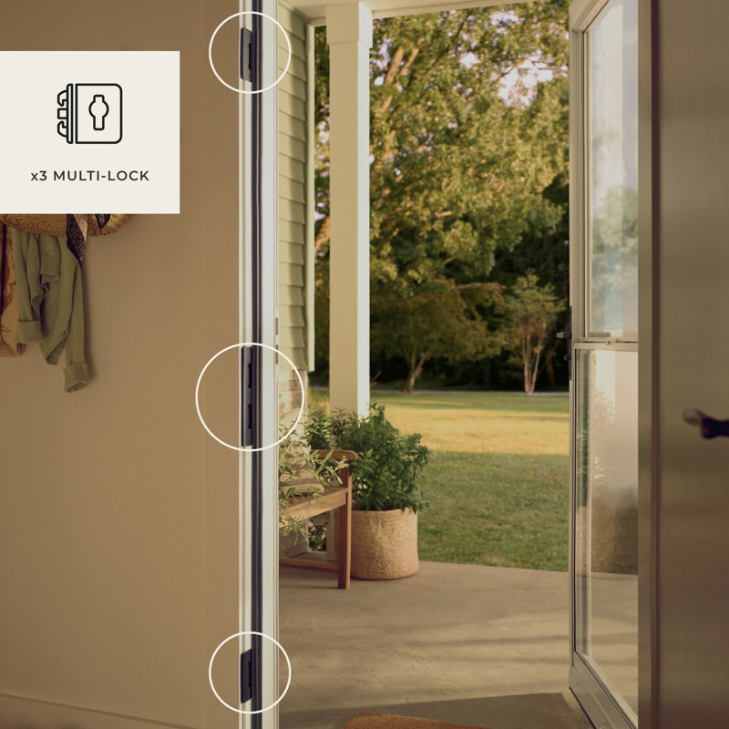 LARSON Platinum Interchangeable Full Glass Storm Door (handle sold ...