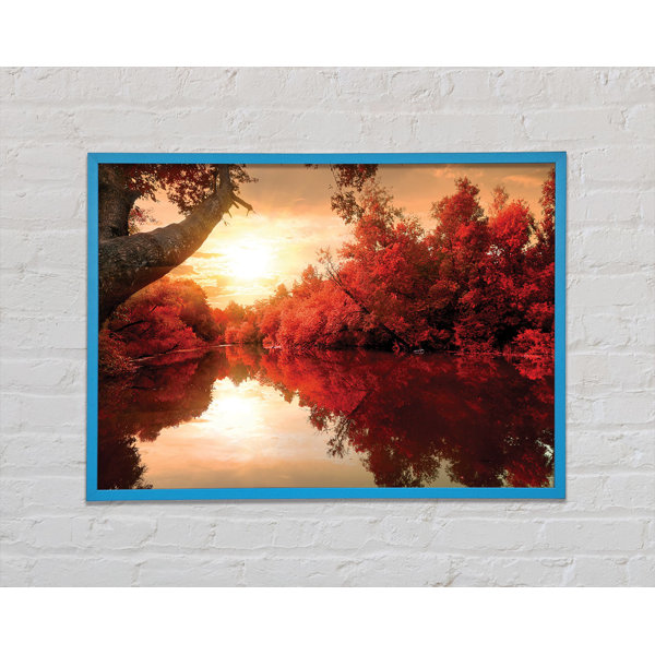 Ophelia & Co. Stunning Red Forest Reflections In The River - Single ...