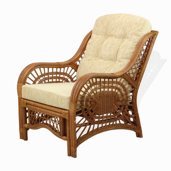 Bay Isle Home Utterback Rattan Armchair | Wayfair