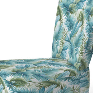 Bayou Breeze Azure And Green Canopy Tropical Pattern - Upholstered ...