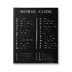 Stupell Industries " Vintage Morse Code Chart Alphabet And Numerals ...