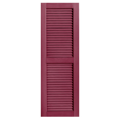 Alpha Shutters Straight Top Open Louver Shutters Pair & Reviews | Wayfair