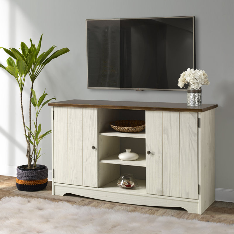 Furniture Dash TV Stand White Distressed & Reviews | Wayfair