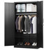 Latitude Run® 36 Inch Wide Metal Wardrobe Cabinets Storage Cabinets ...