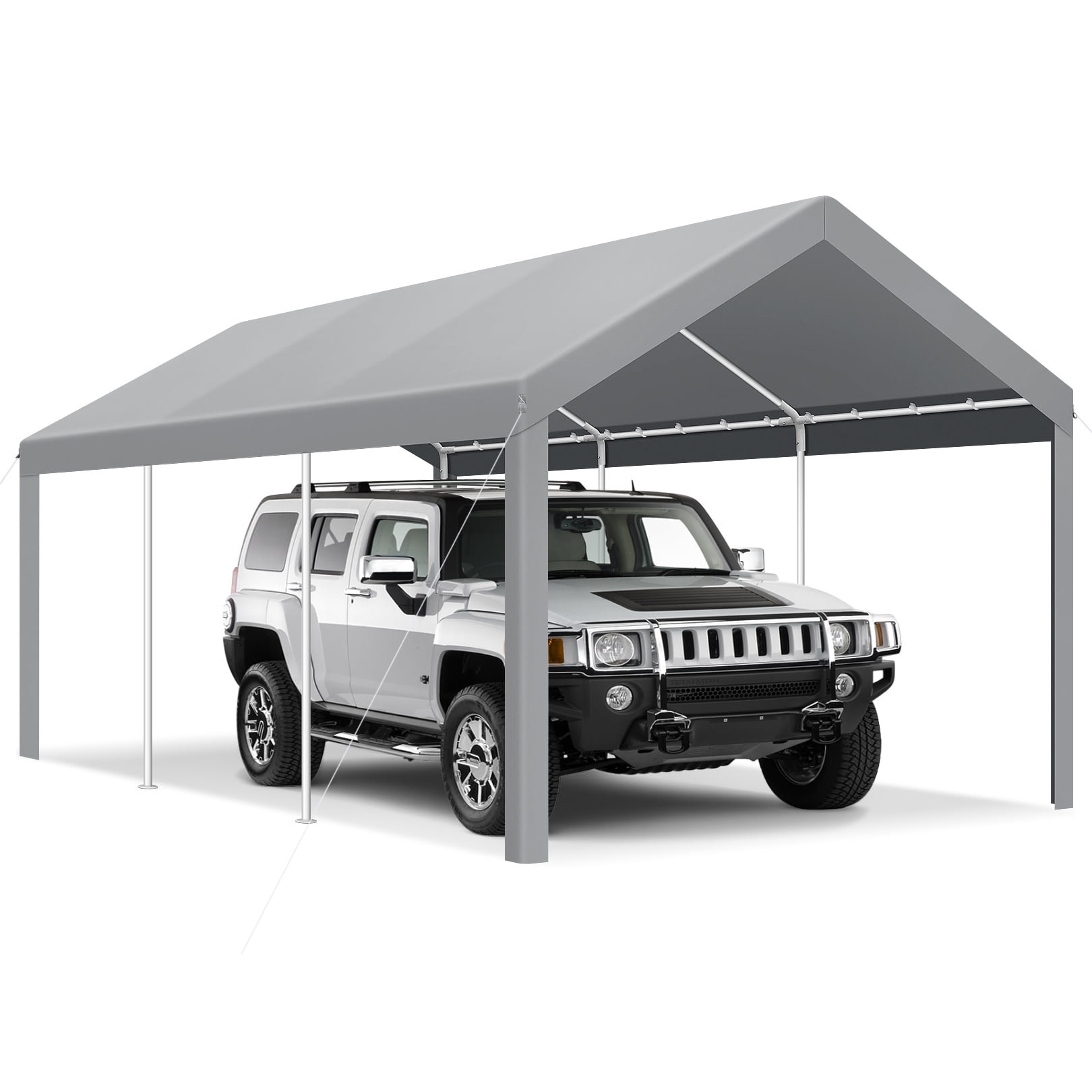 Cobizi Carport 10'x20' Heavy Duty Portable Garage, Upgraded Car Canopy ...