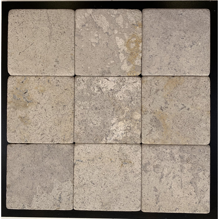 The Tile Square 4" x 4" Marble Stone Look Wall & Floor Tile | Wayfair