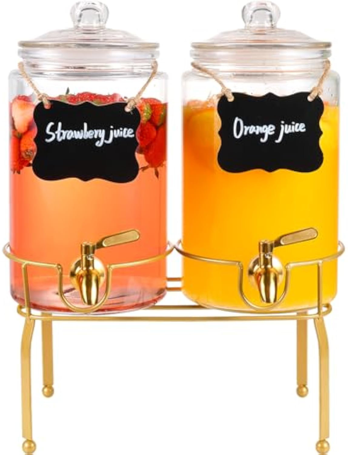Rosdorf Park Drink Dispensers For Parties,2 Pack 1 Gallon Beverage ...