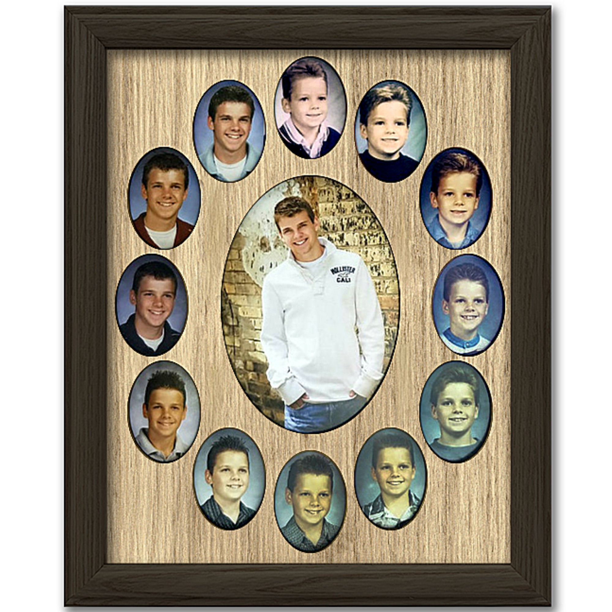 Red Barrel Studio School Years Picture Frame - Oval Collage - K-12 ...