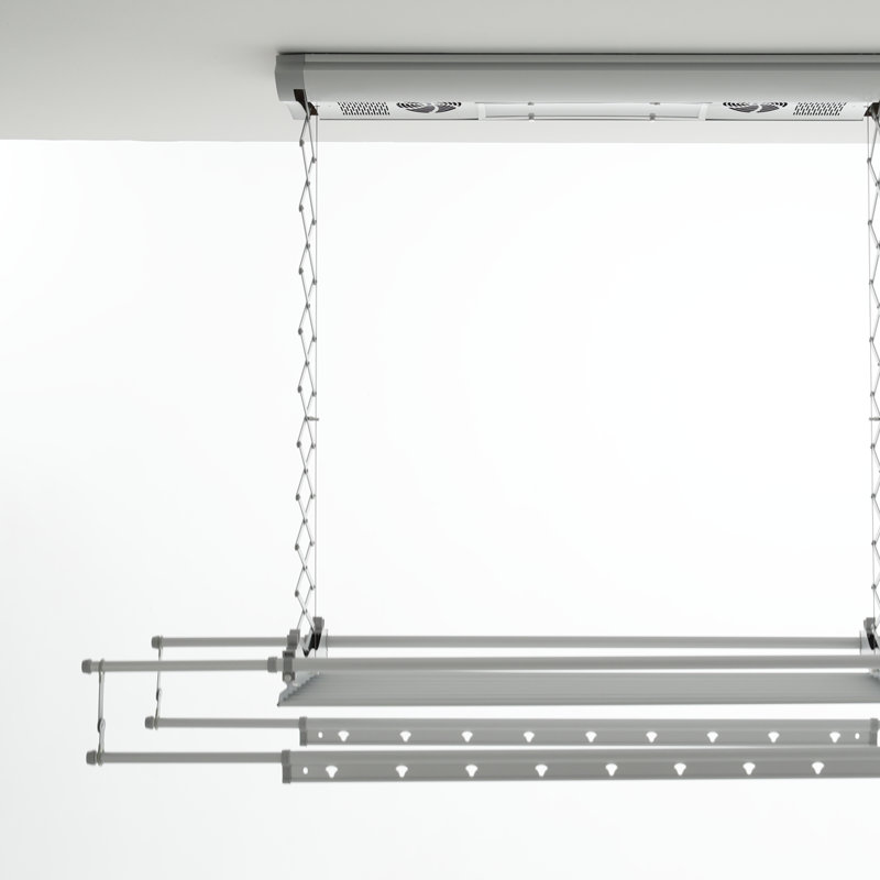 Rebrilliant Ceiling-Mounted Clothes Drying Rack, Vertical Retractable ...